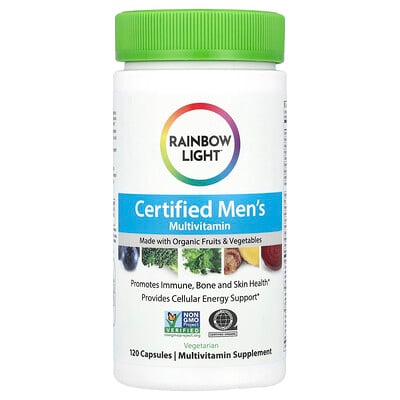 Rainbow light, certified men's multivitamin, 120 capsules by Rainbow ...