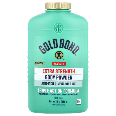 Gold bond, medicated, body powder, triple action formula, extra ...