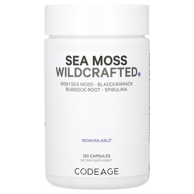Codeage, sea moss, wildcrafted, 120 capsules by Codeage : review - Vitamins & supplements ...