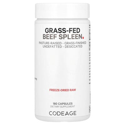 Codeage, grass-fed beef spleen, 180 capsules by Codeage : review - Vitamins & supplements ...