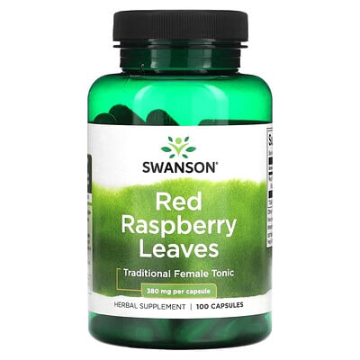 Red raspberry leaves, 380 mg, 100 capsules by Swanson : review ...