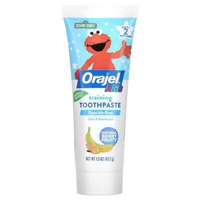 Elmo training toothpaste, fluoride-free, 0-3 years, berry fruit, 1.5 oz ...