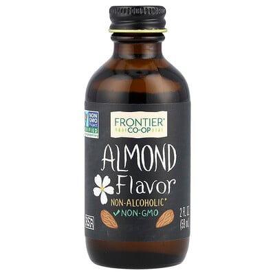 Almond flavor, non-alcoholic, 2 fl oz (59 ml) by Frontier co-op ...