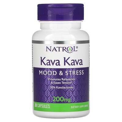 Kava kava, 200 mg, 30 capsules by Natrol : review - Vitamins ...