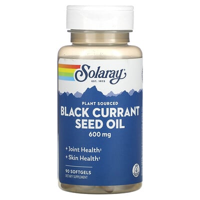 Black currant seed oil, 600 mg, 90 softgels by Solaray : review ...