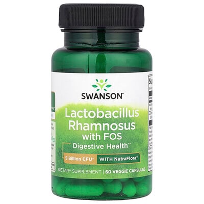 Lactobacillus rhamnosus with fos, 5 billion cfu, 60 veggie capsules by ...