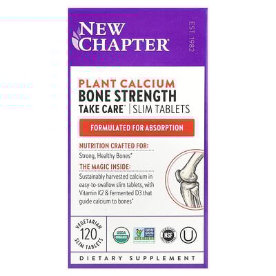 Bone strength take care™, 120 vegetarian slim tablets by New chapter ...