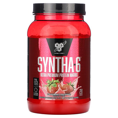 Syntha-6, ultra premium protein matrix, strawberry milkshake, 2.91 lbs ...