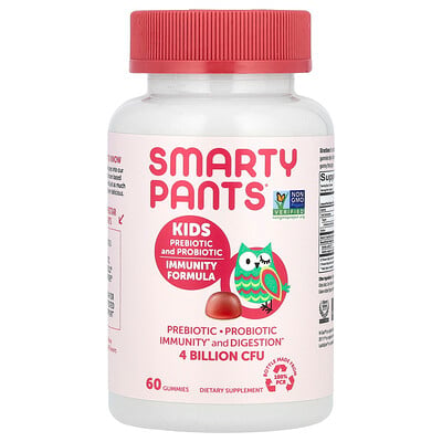 Kids prebiotic and probiotic, immunity formula, strawberry creme, 4 ...