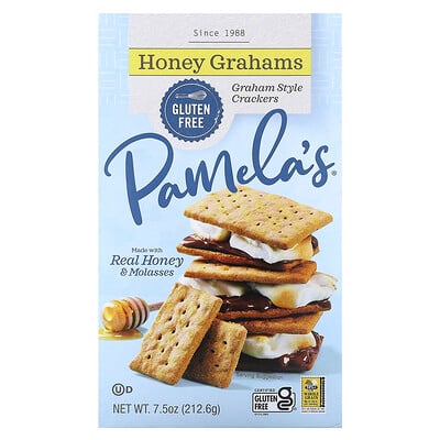 Honey grahams, 7.5 oz (212.6 g) by Pamela's products Reviews ...
