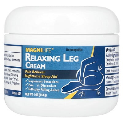 Relaxing leg cream, 4 oz (113 g) by Magnilife : review - Medical ...