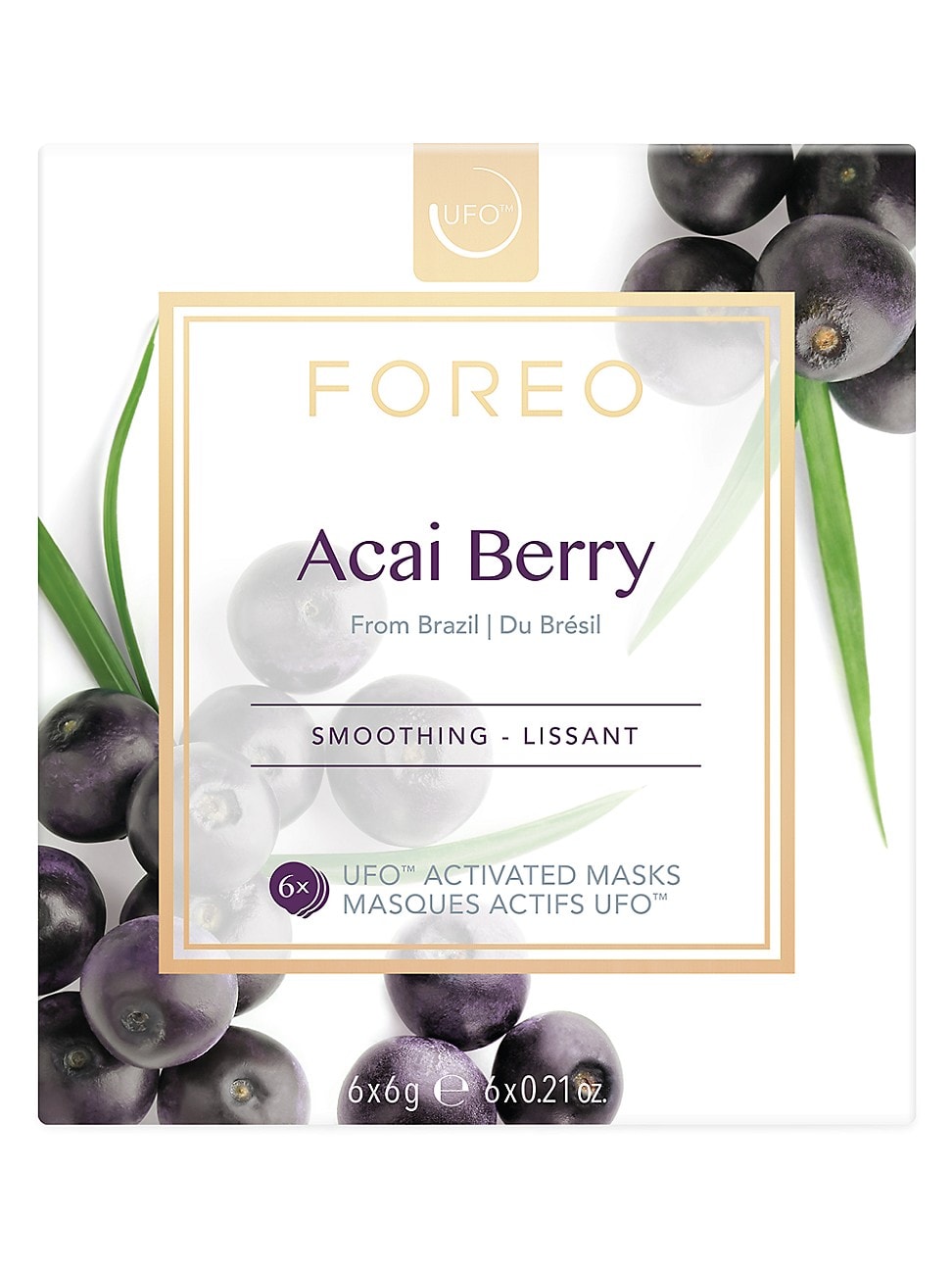Acai berry (smoothing) - ufo activated mask by Foreo : review - Women ...