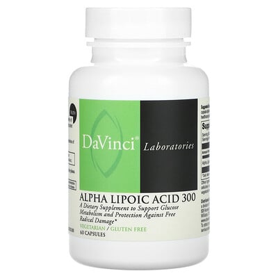 Alpha lipoic acid 300, 60 capsules by Davinci laboratories of vermont ...