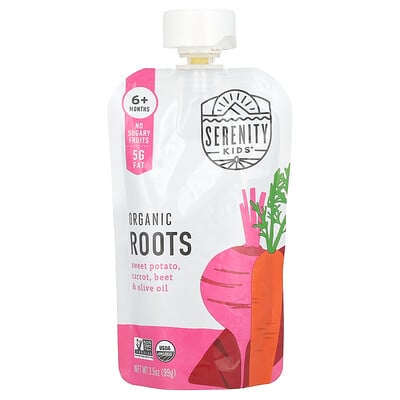 Organic roots, 6+ months, sweet potato, carrot, beet & olive oil, 3.5 ...