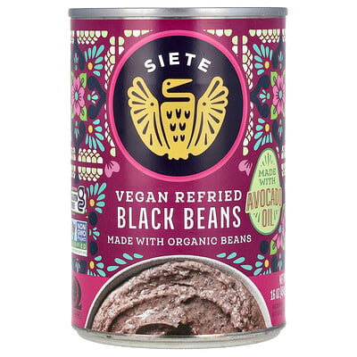 Vegan refried black beans 由 Siete 提供的评价 - 罐裝及罐裝和包裝食品 - Try and Review